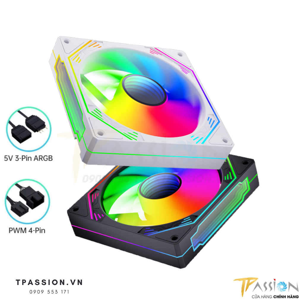 Quạt tản nhiệt MAGIC ULTRA SNOWMAN F120 LED ARGB 5V - Có bản Reverse C