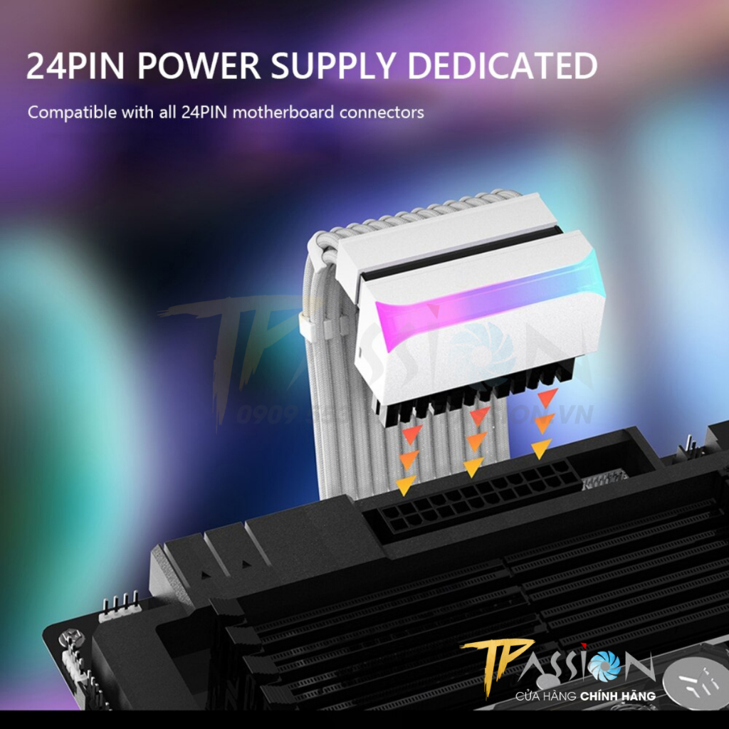 Cầu chuyển đảo góc / bẻ góc 90 độ cho dây nguồn 24 pin AX-05 V2 LED AR