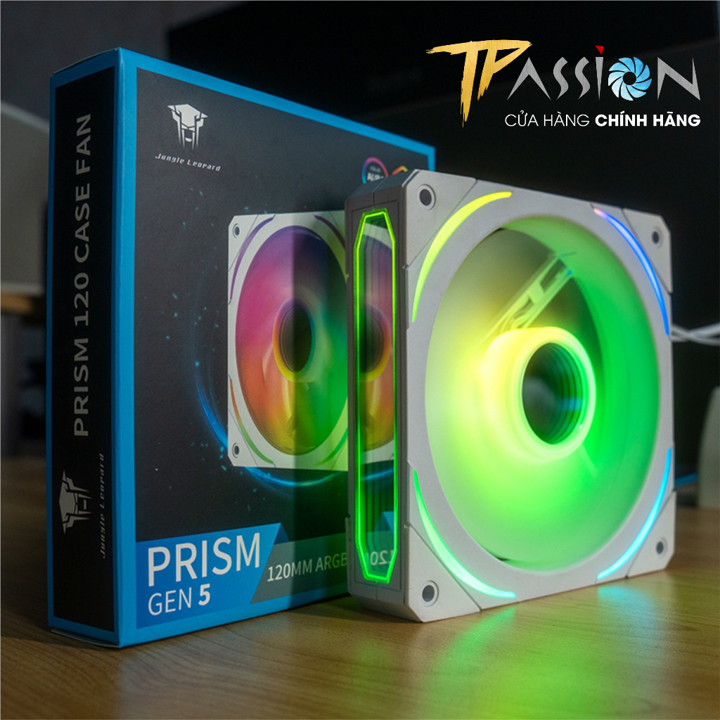 Quạt tản nhiệt 12cm JUNGLE LEOPARD PRISM Gen 5 INFINITY LED GƯƠNG VÔ C