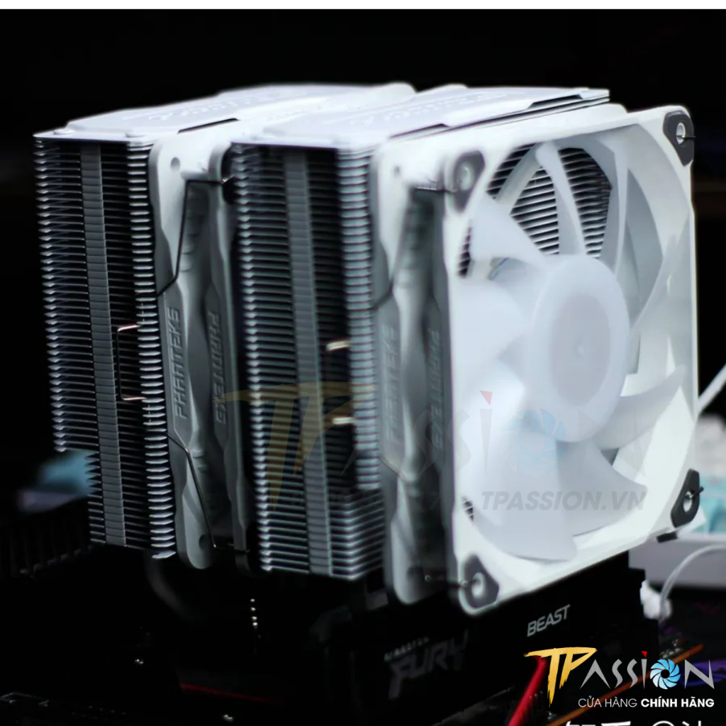 Tản nhiệt CPU Phanteks Polar T6 - 120 Black / White LED ARGB 5V - Chín