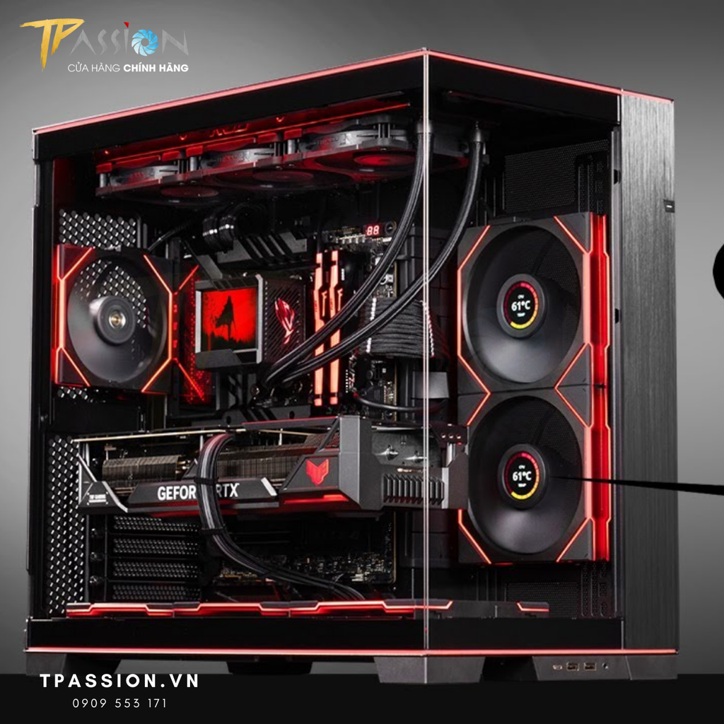 Vỏ case máy tính Lian Li O11 Dynamic EVO RGB Black / White Trắng - Chí