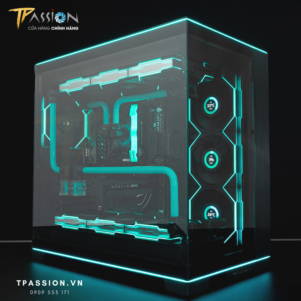 Vỏ case máy tính Lian Li O11 Dynamic EVO RGB Black / White Trắng - Chí