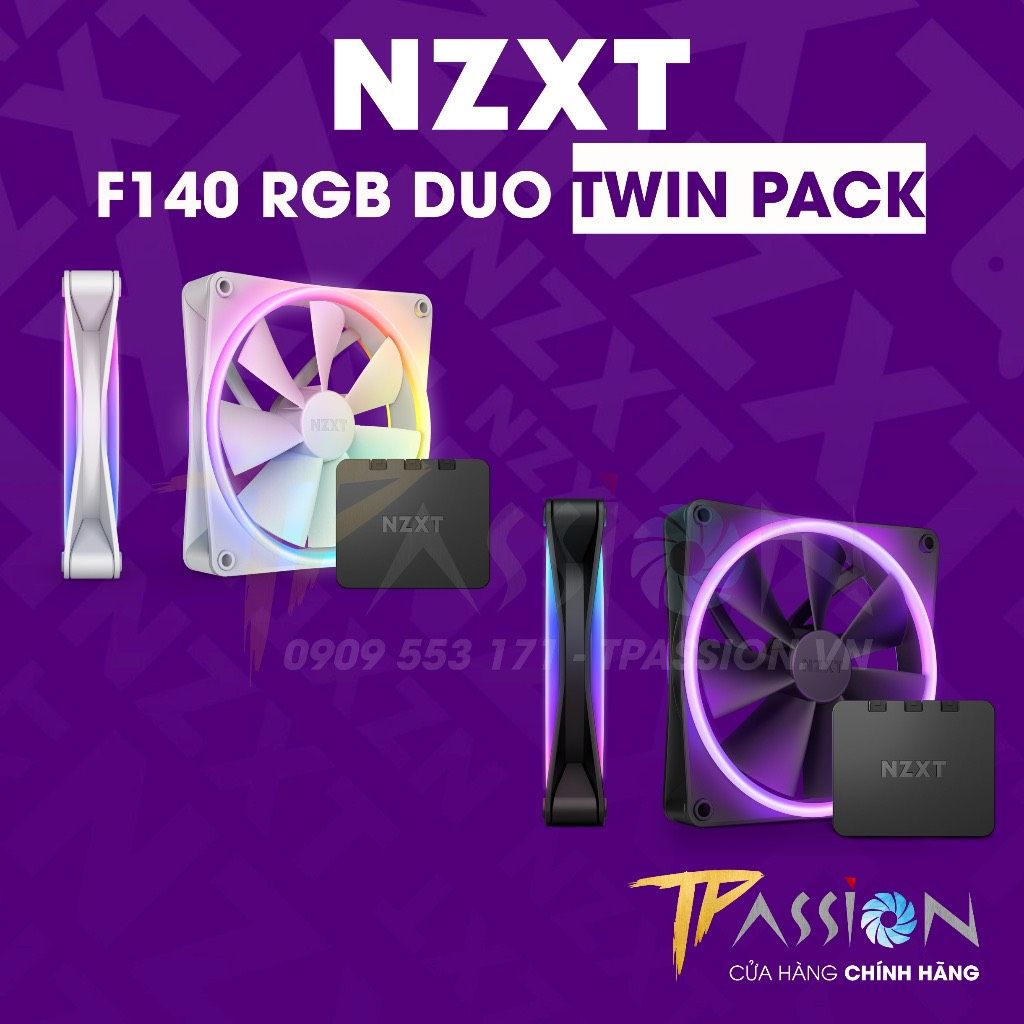 Quạt Tản Nhiệt Fan case NZXT F140 RGB DUO | TWIN FAN