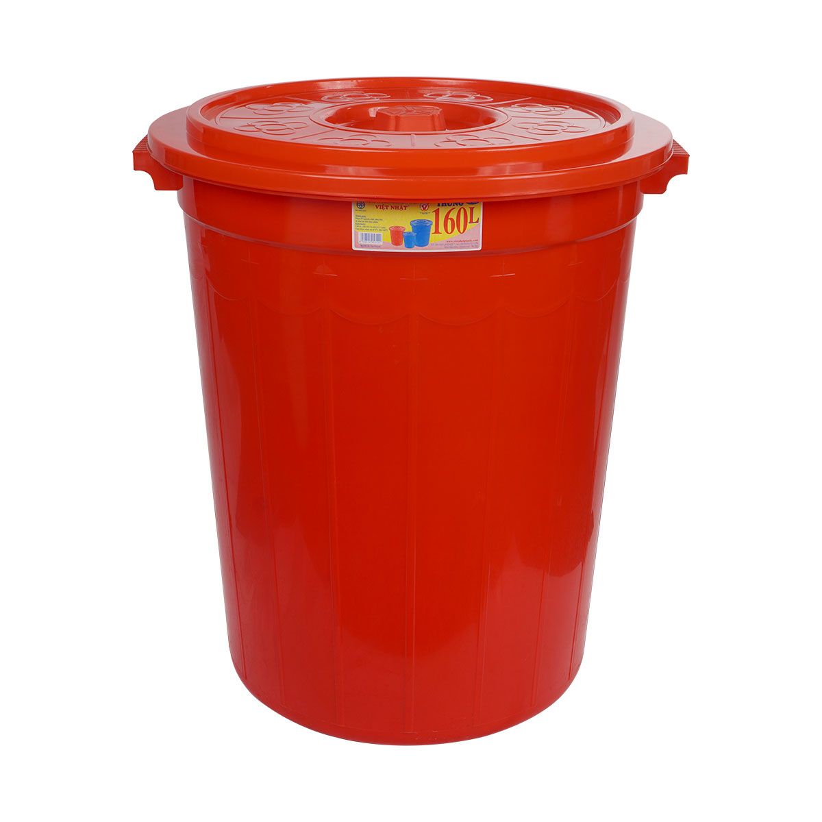 Thùng 160L có nắp 538 – Nhựa Việt Nhật