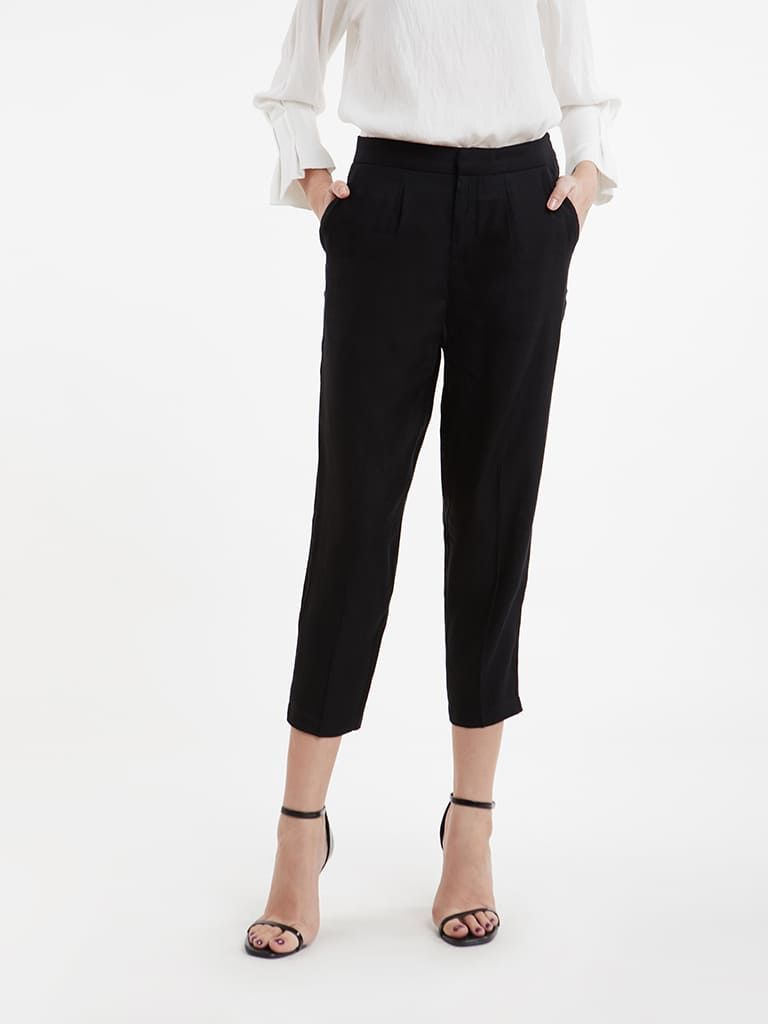 Quần tây Nữ linen form crop N&M 2003161 - Ninomaxx Concept