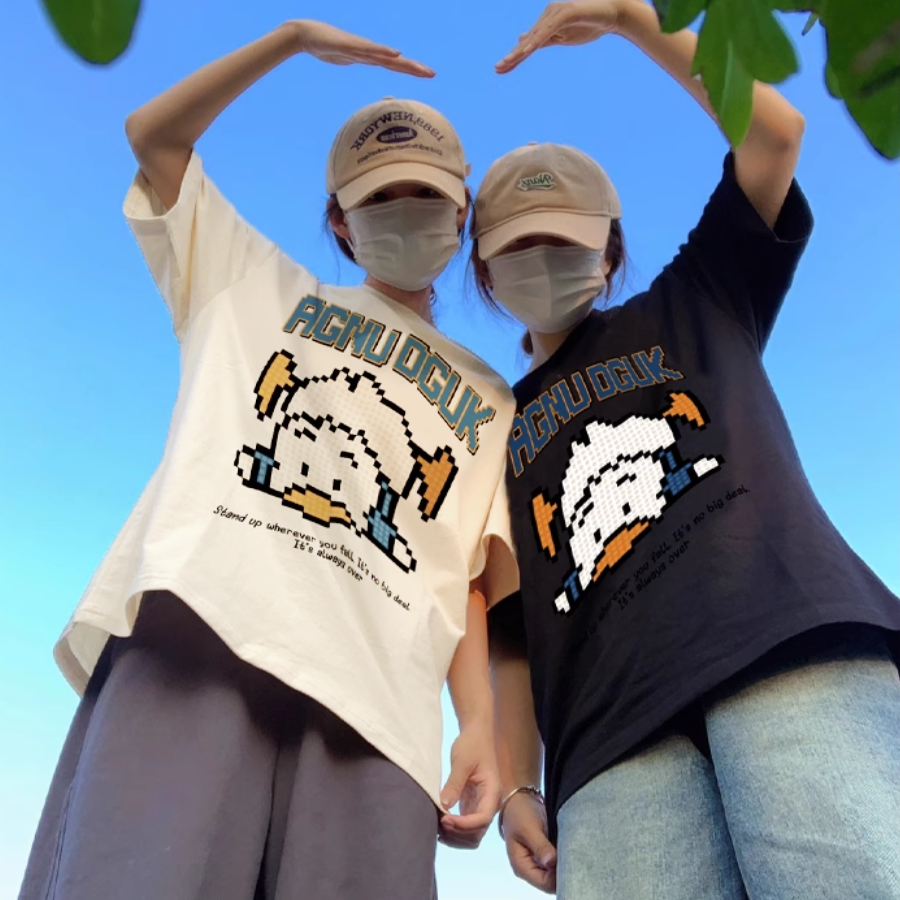 Áo thun tay lỡ form rộng AGNU Duck - Phong Boutique Streetwear