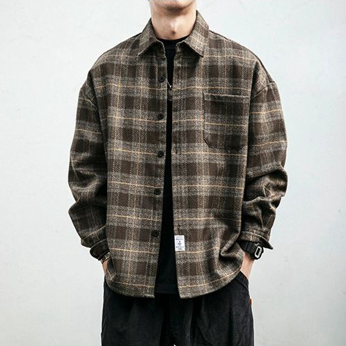 Sơ mi Flannel dạ kẻ - Streetwear