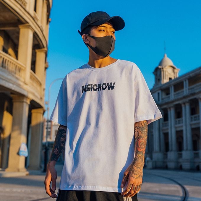 Áo thun tay lỡ form rộng Msicrow [2 màu] - Streetwear