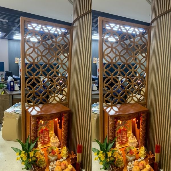 Vách ngăn sau bàn ông địa - VOD025 – Vách Ngăn CNC