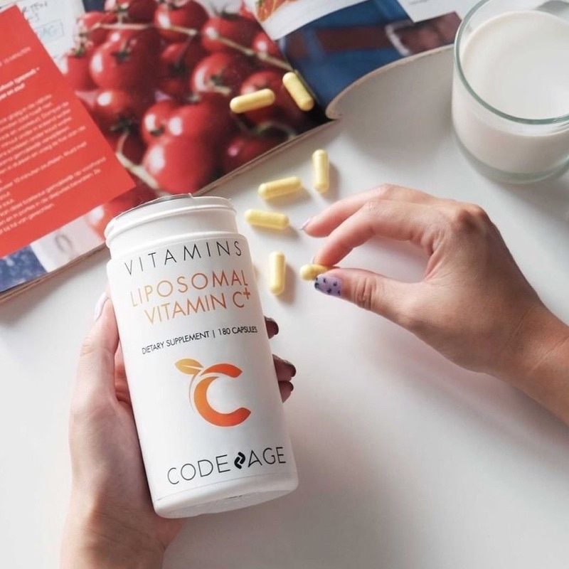 VIÊN UỐNG CODEAGE VITAMINS LIPOSOMAL VITAMIN C+ 180V – Nika Cosmetics