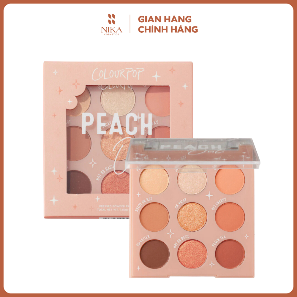 Bảng mắt Colourpop Peach Out Pressed Powder Palette 9 Ô – Nika Cosmetics