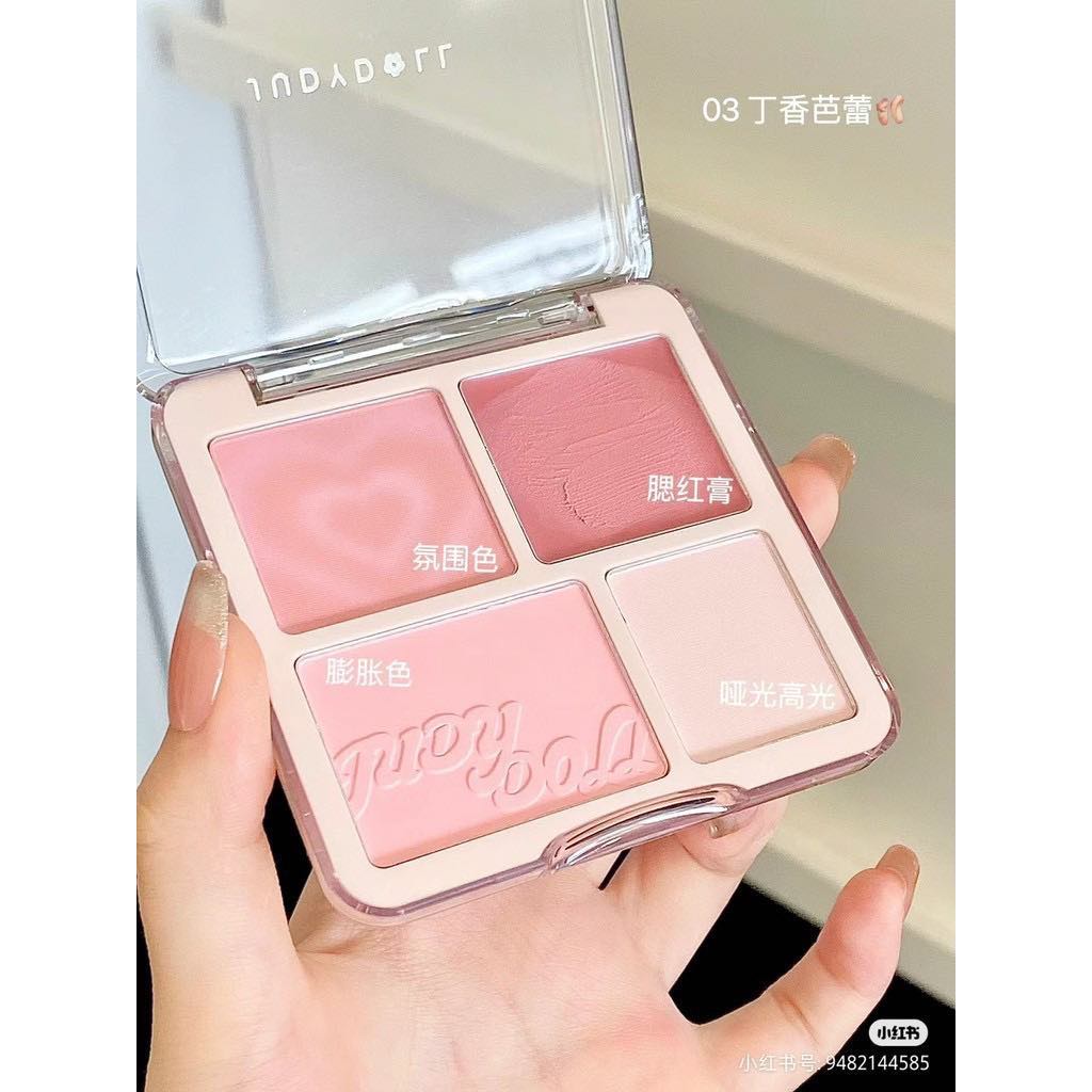 Bảng Má Hồng + Highlight Judy Doll Blush&Highlight Palette – Nika Cosmetics