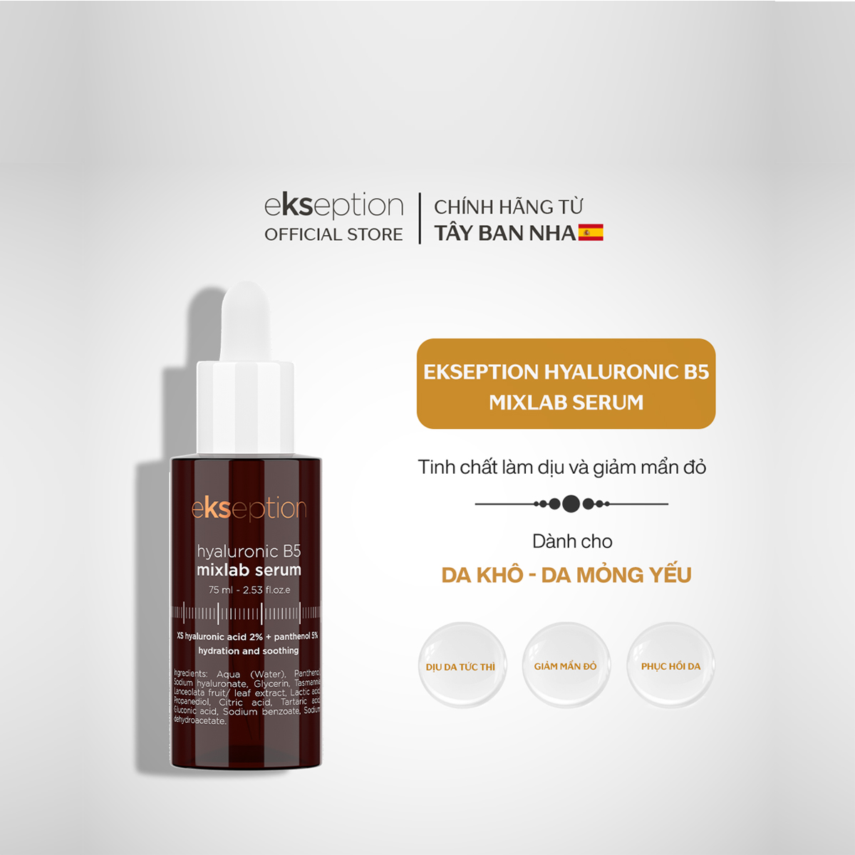 Serum Ekseption Hyaluronic B5 Milax 75ml – Nika Cosmetics