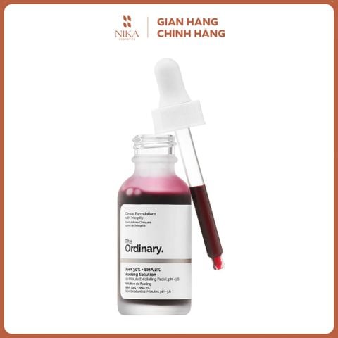 Serum The Ordinary Aha 30% + Bha 2% Peeling Solution 30ml – Nika Cosmetics