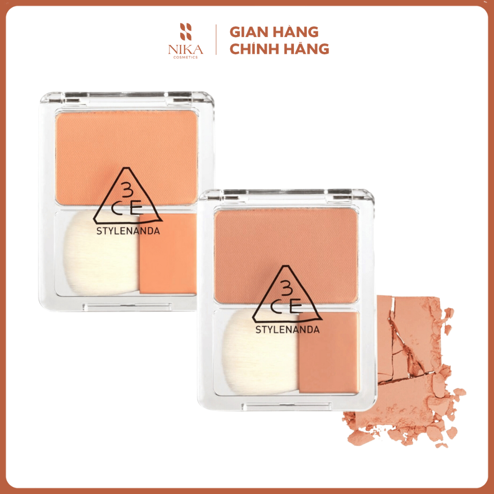 Phấn Má Hồng 3ce Stylenanda Blush Blusher (Kèm Cọ) – Nika Cosmetics