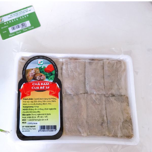Chả ram cua bể 3F 420g (khay) – 3F Food Mart / Cty CP Thực Phẩm Biển Việt