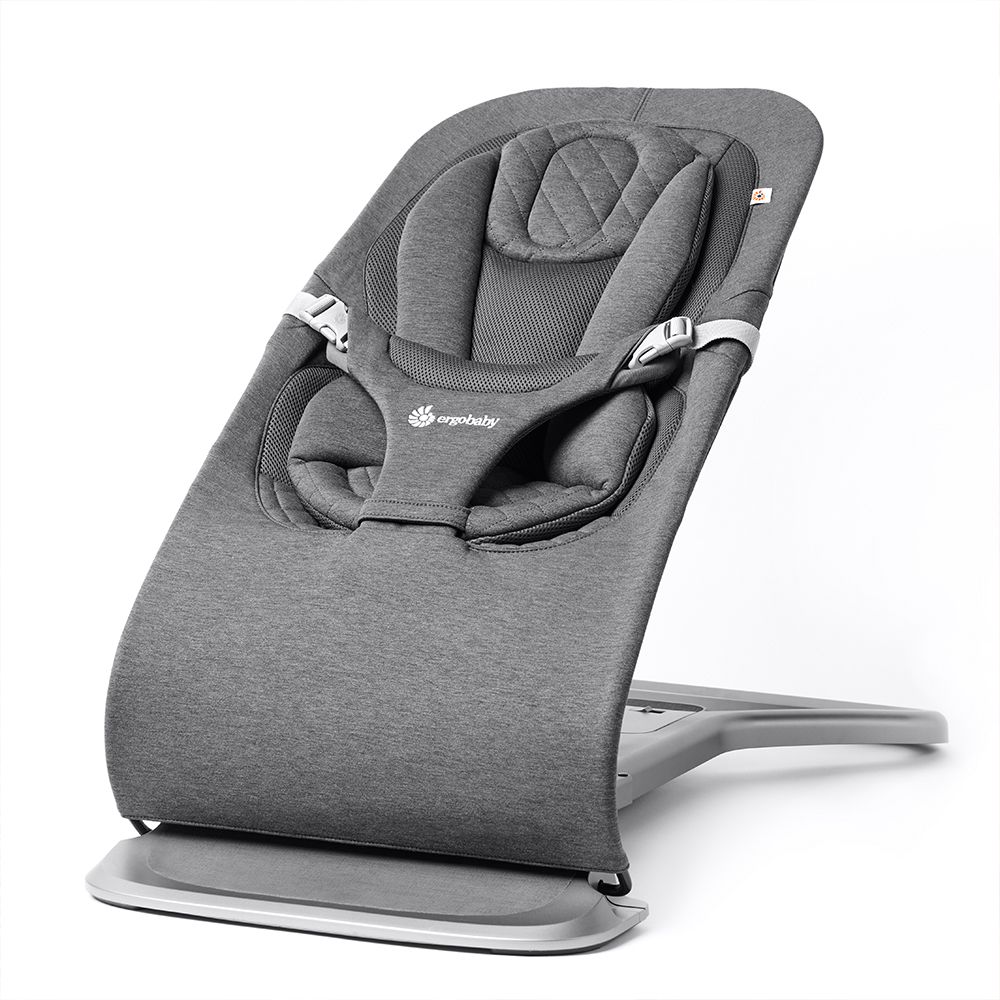 Ghế Rung Cho Bé 3in1 Ergobaby Evolve Bouncer – Charcoal Grey – ANN BéBé