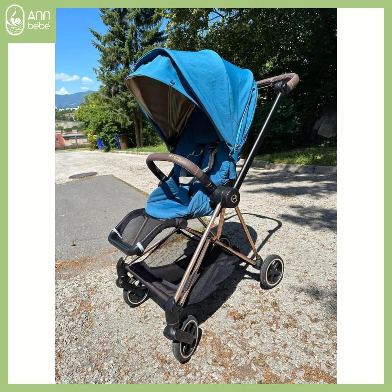 Xe đẩy Gấp Gọn CYBEX MIOS 3 - Frame Rose Gold - Seat Pack Mountain Blu ...