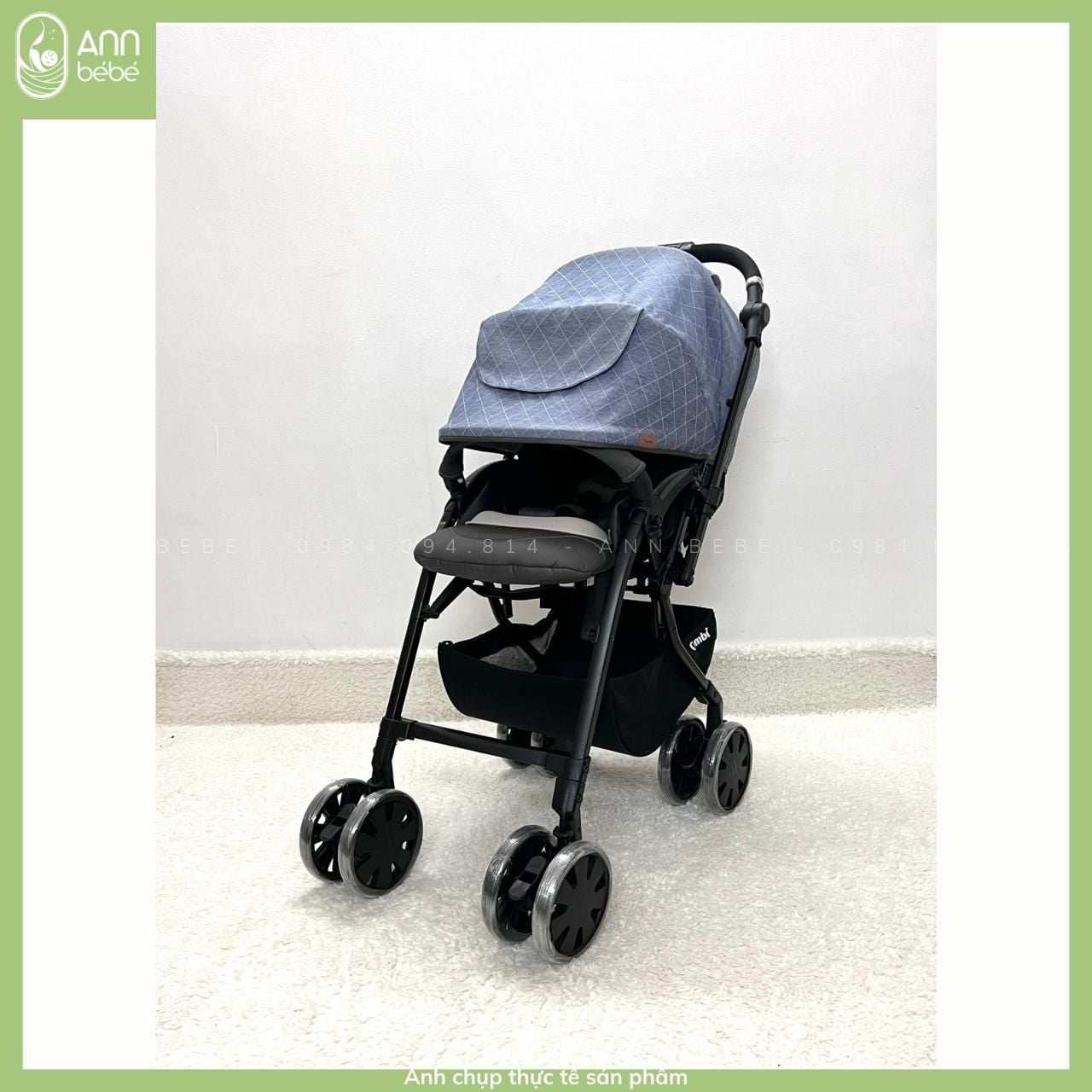 Combi Crossgo LIKE NEW - Xanh xám – ANN BéBé