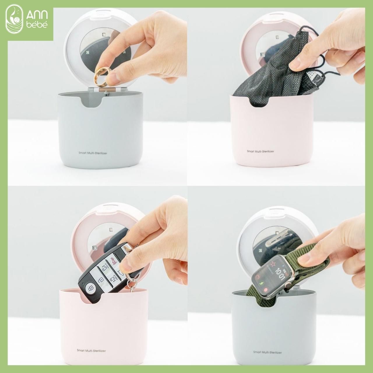 Máy tiệt trùng cầm tay di động bằng tia UV Ecomom ECO-203 Light, Silve ...