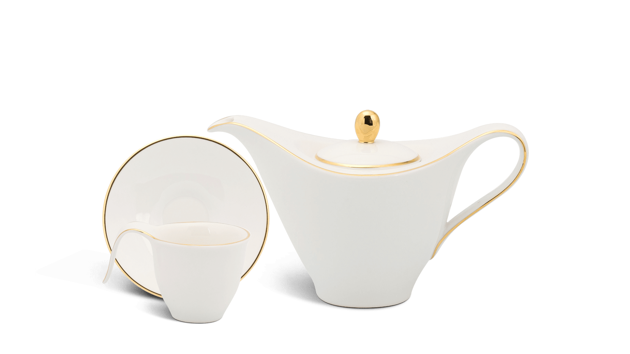 Bộ trà cao 0.45 L - Anh Vũ - Chỉ Vàng Gốm sứ Minh Long