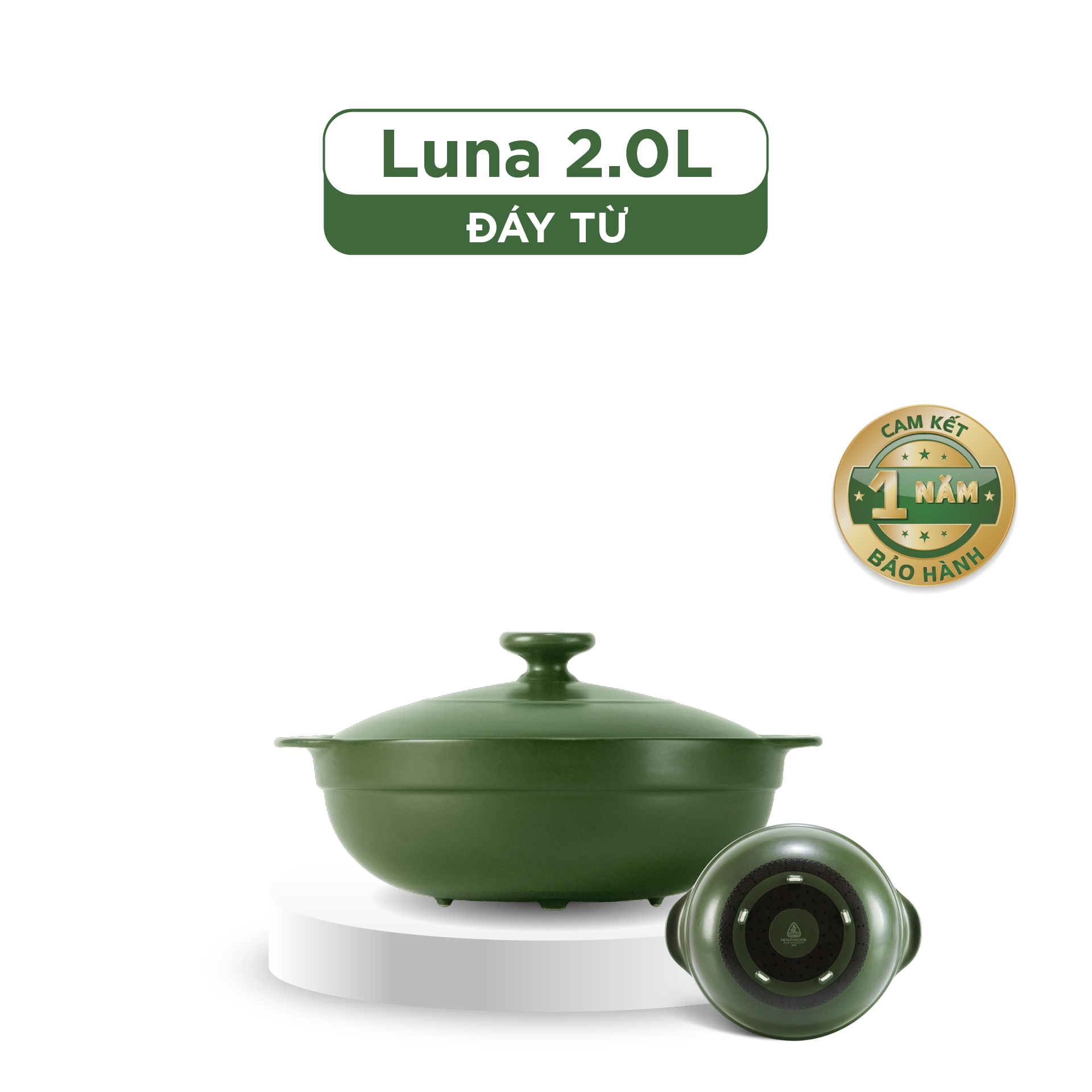 Nồi Sứ Dưỡng Sinh Minh Long Healthy Cook Luna 2L - Dùng Cho Bếp Từ Gốm ...