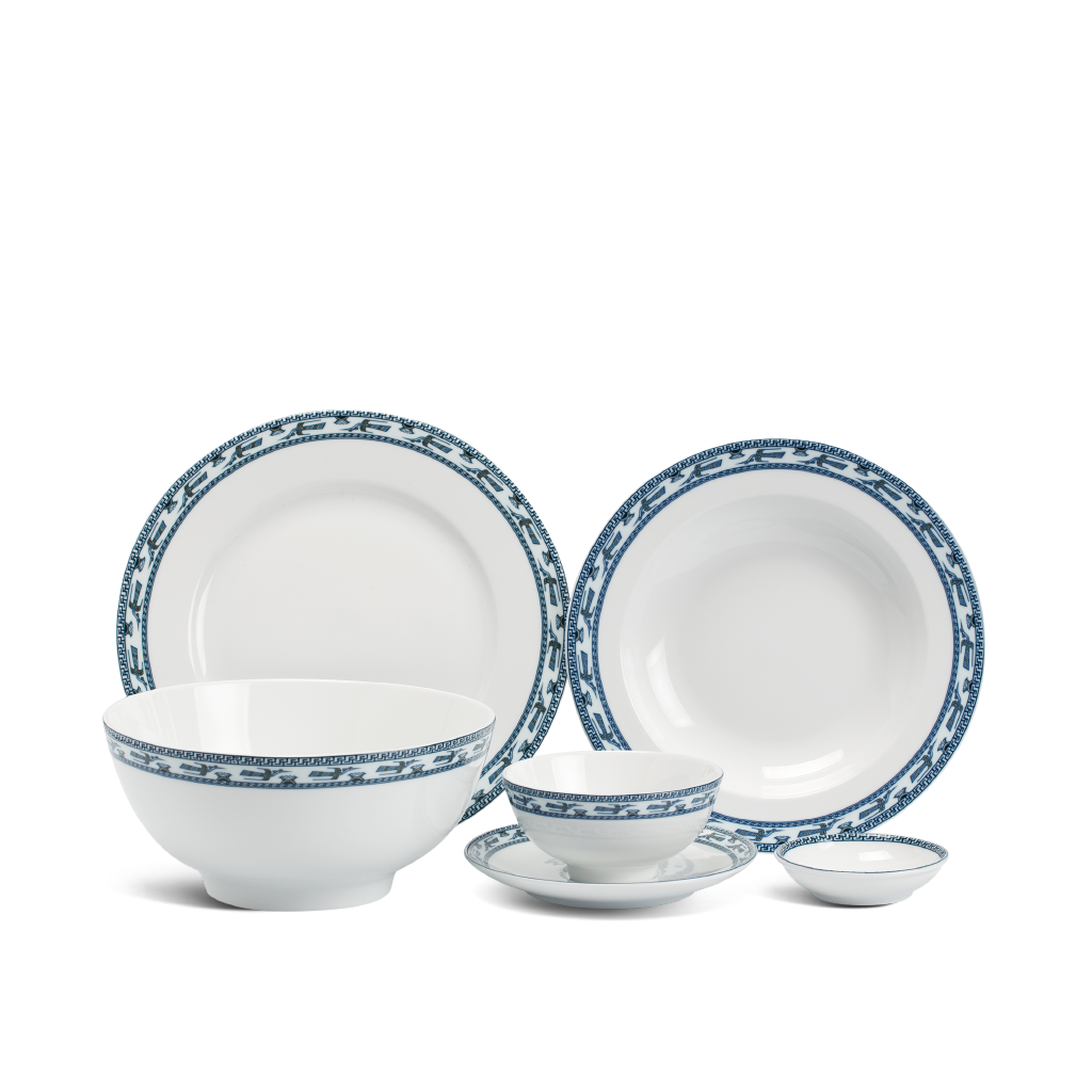 Bộ đồ ăn 22 sản phẩm - Jasmine - Chim Lạc 2 Gốm sứ Minh Long