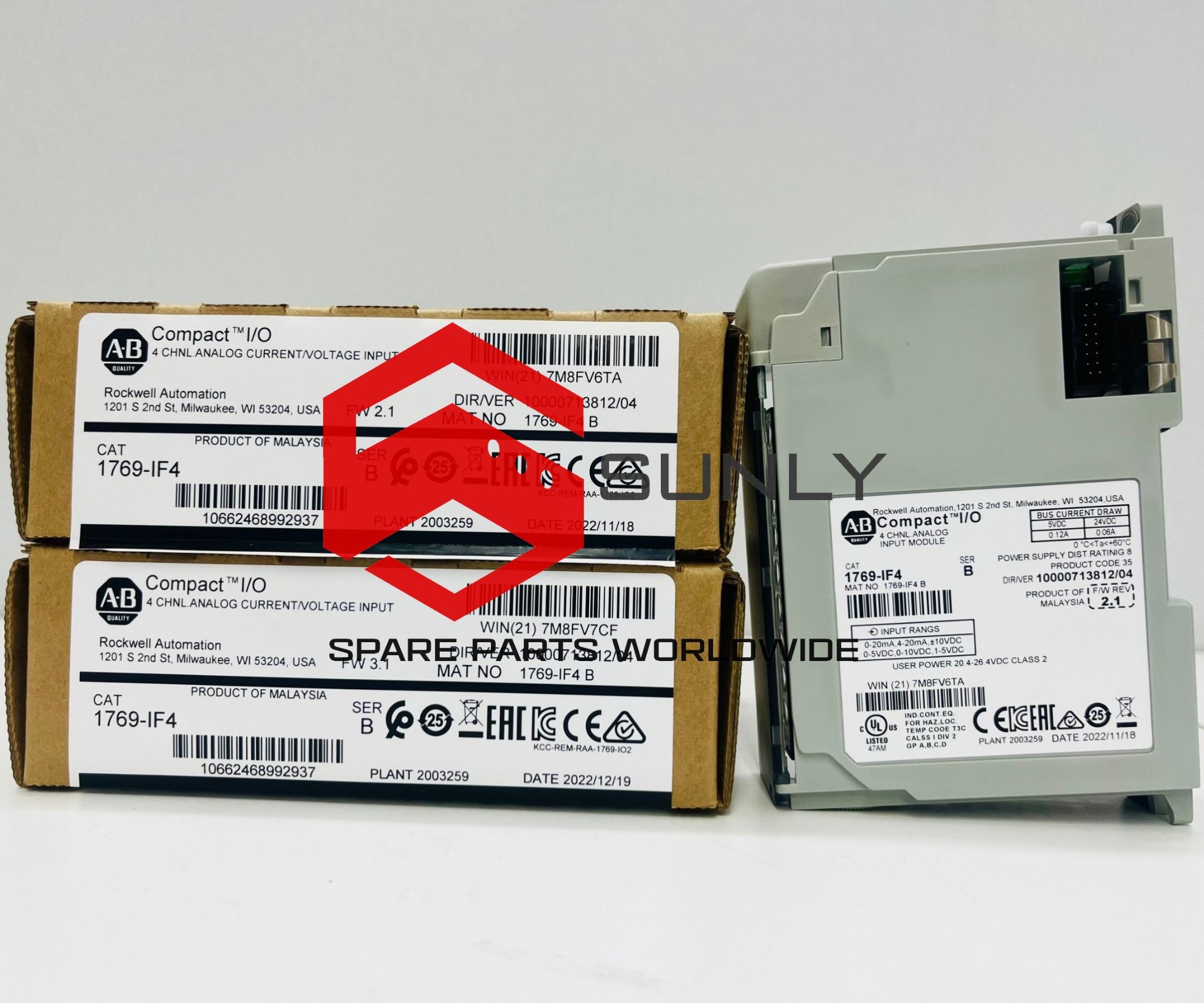 1769-IF4 - MODULE ANALOG INPUT - ALLEN BRADLEY – SUNLY INDUSTRY