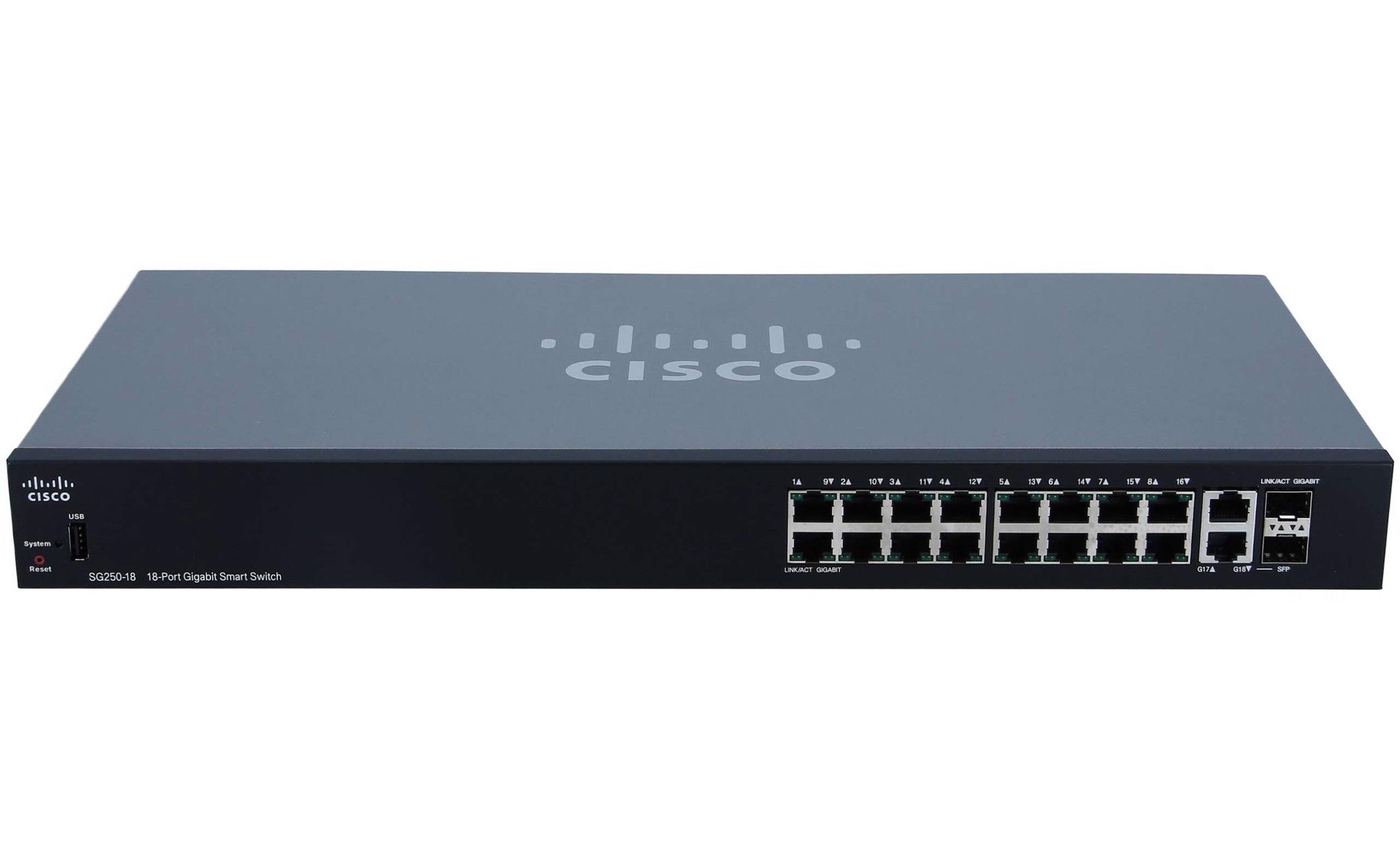 Cisco SG250-18 18-Port Gigabit Smart Switch ( SG250-18-K9-EU ) – Linh ...