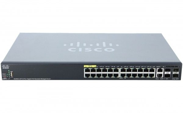 Cisco SF350-24P 24-port 10/100 POE Managed Switch ( SF350-24P-K9-EU ...
