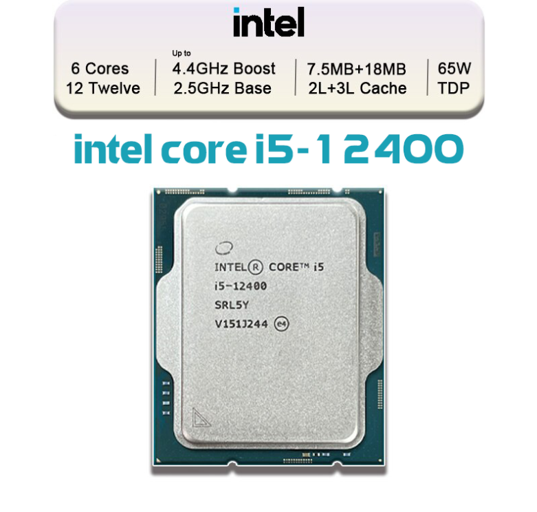 Bộ vi xử lý Intel Core i5-12400-tray – Linh Kiện IT