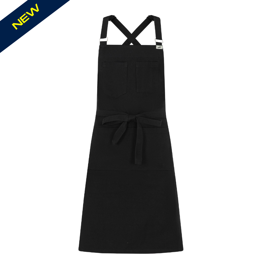 Cross Back Apron - Black – CREACHEFS