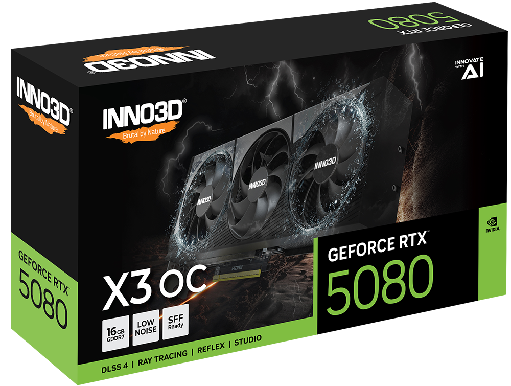 Card Màn Hình INNO3D GeForce RTX 5080 X3 OC 16GB GDDR7