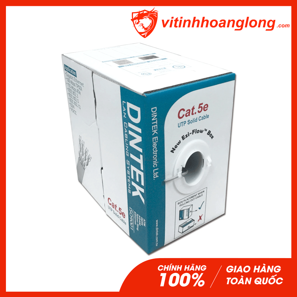 Cáp mạng Dintek 5E UTP (100m/hộp)