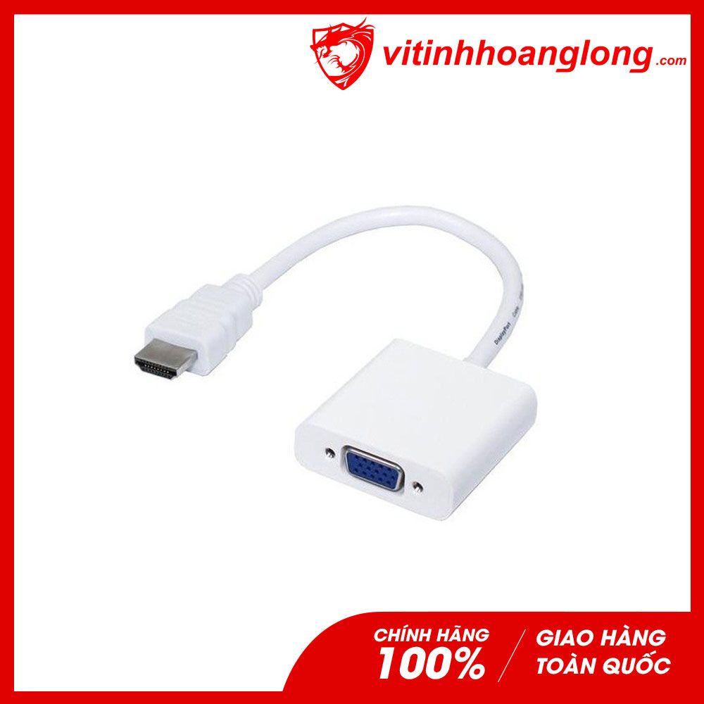 Cáp HDMI sang VGA 20cm (Trắng)