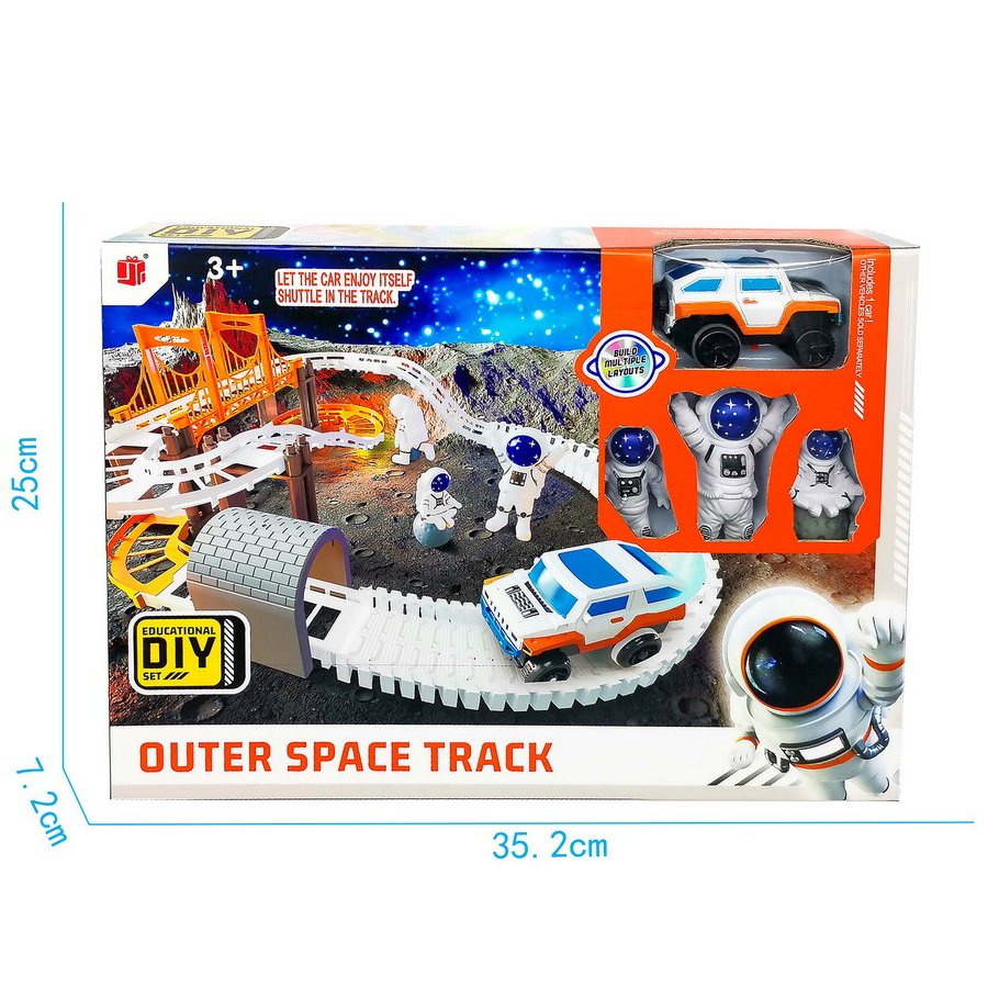 BỘ LẮP RÁP ĐƯỜNG RAY XE VŨ TRỤ PHI HÀNH GIA THÁM HIỂM KHÔNG GIAN, ĐƯỜNG ĐUA VŨ TRỤ OUTER SPACE ...