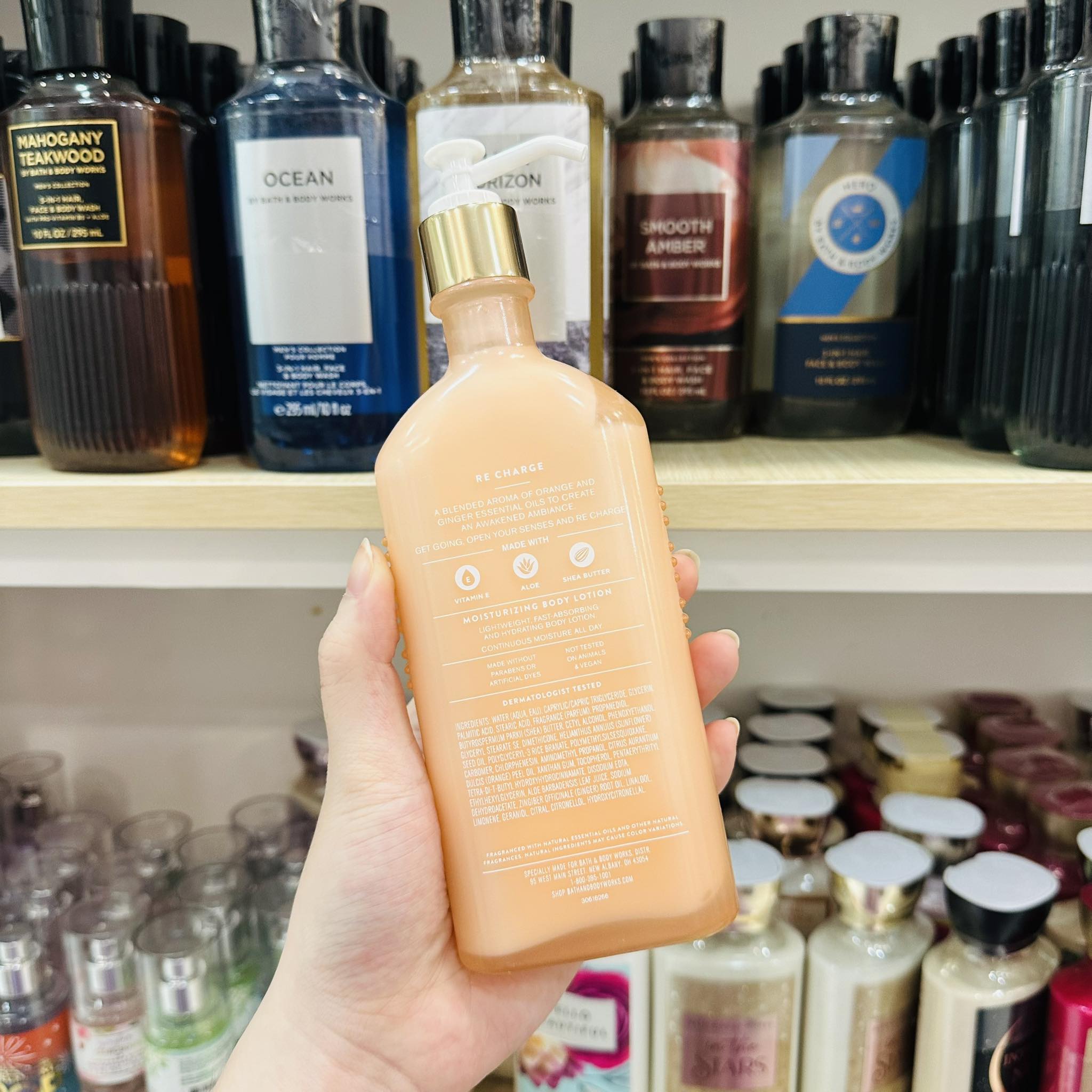 Sữa Dưỡng Thể Bath & Body Works Aromatherapy Body Lotion RE CHARGE Orange + Ginger 192mLSữa ...