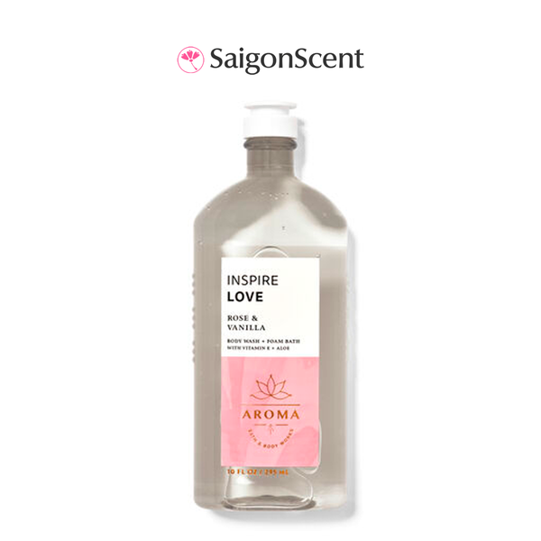Sữa Tắm Thư Giãn Bath And Body Works Aromatherapy Love Vanilla Rose