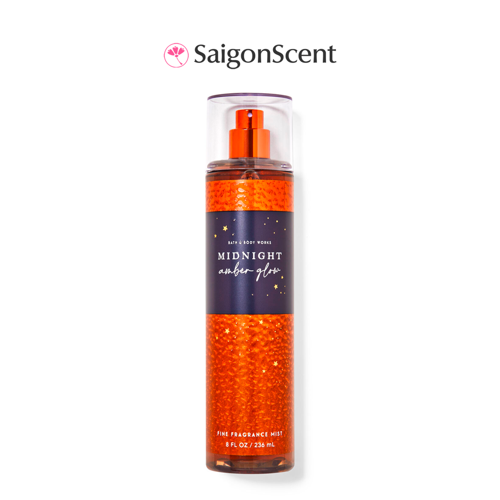 Xịt thơm toàn thân Bath & Body Works Body Mist MIDNIGHT AMBER GLOW ...