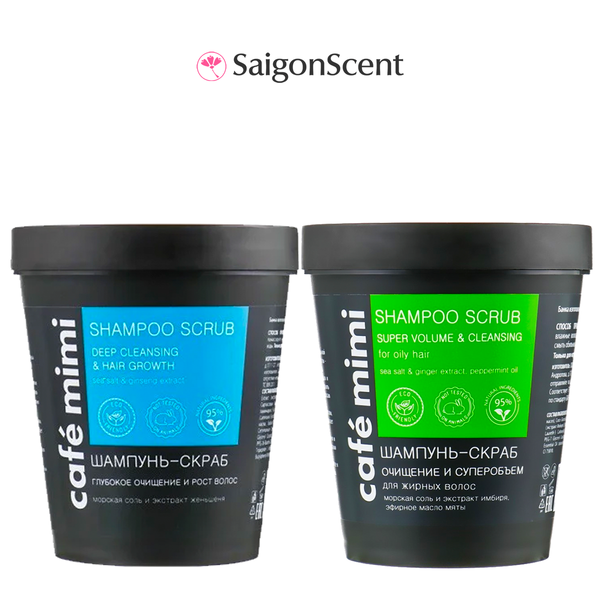 Tẩy tế bào chết da dầu Café Mimi Shampoo Scrub 330gTẩy tế bào chết da dầu Café Mimi Shampoo ...