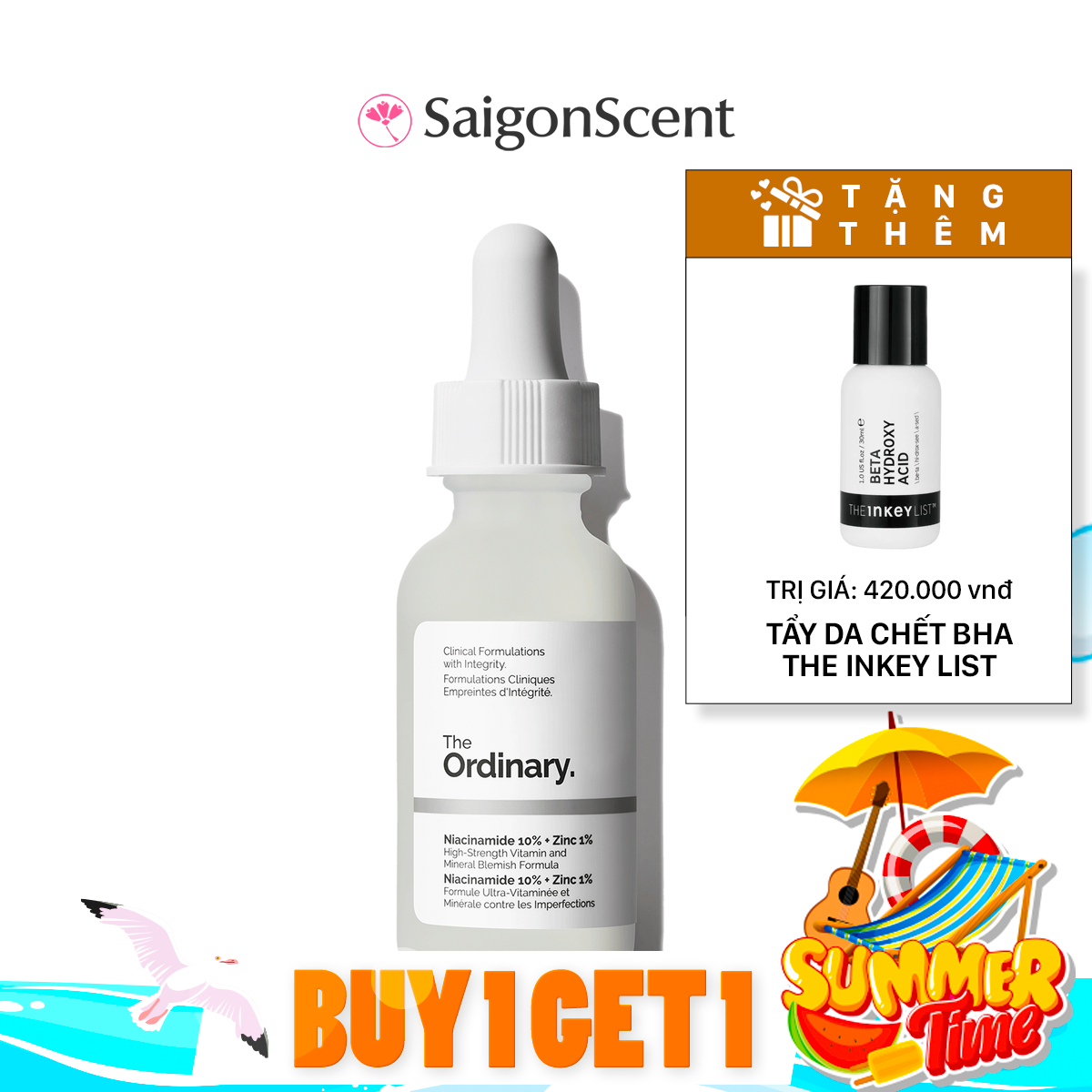 Tinh chất hỗ trợ giảm mụn The Ordinary Niacinamide 10% + ZinC 1% 30mLTinh chất hỗ trợ giảm mụn ...