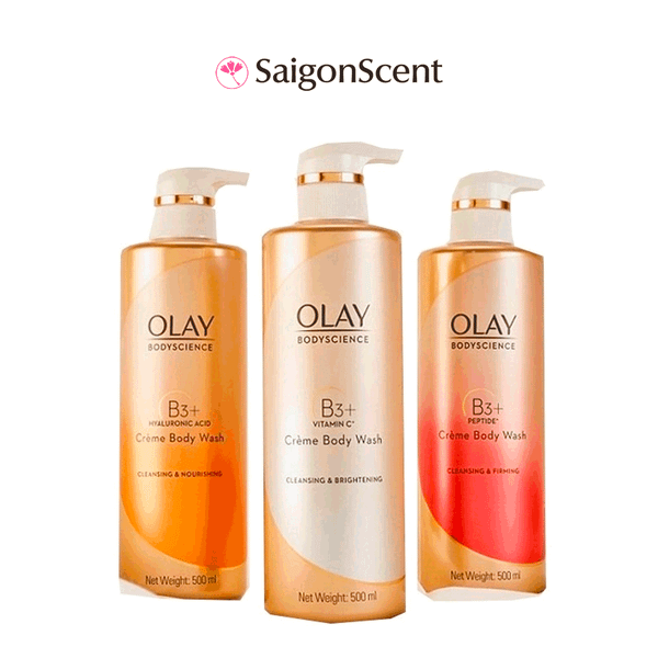 Sữa tắm sáng da phục hồi Olay Body Science 500mlSữa tắm sáng da phục ...