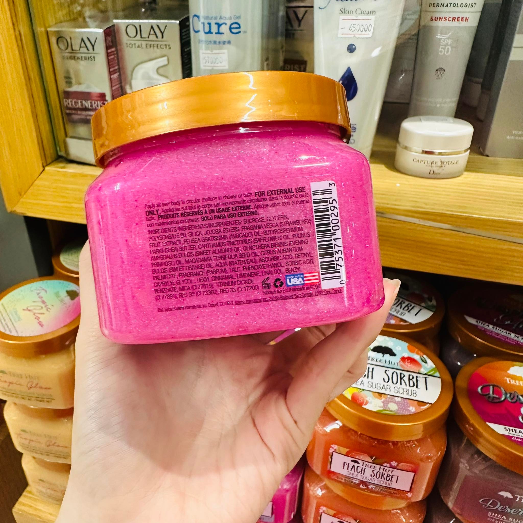 Tẩy tế bào chết cơ thể hương kẹo ngọt Tree Hut Shea Sugar Scrub COTTON ...