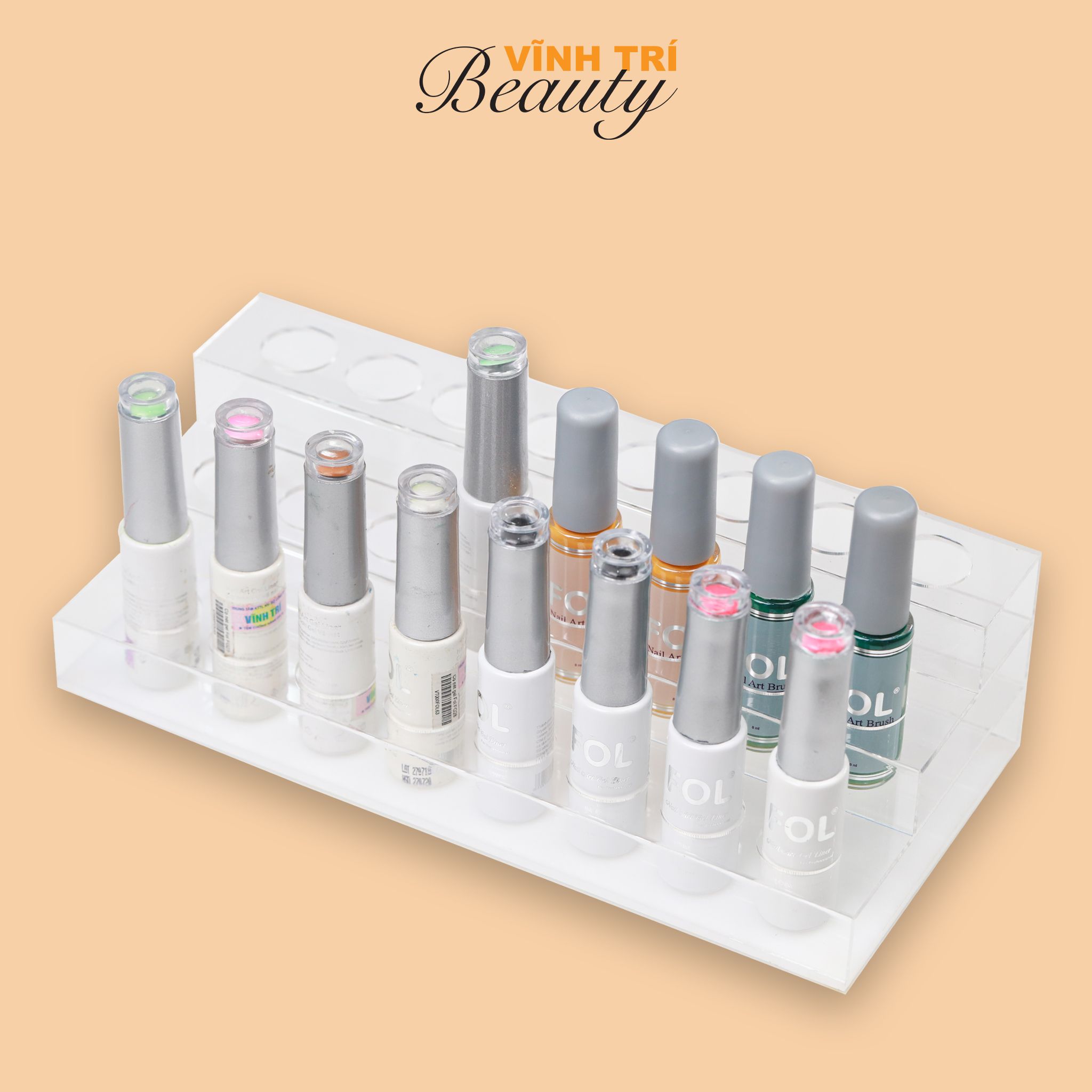 Khay Mica Trưng Bày Cọ NétKhay Mica Trưng Bày Cọ Nét – Vĩnh Trí Beauty