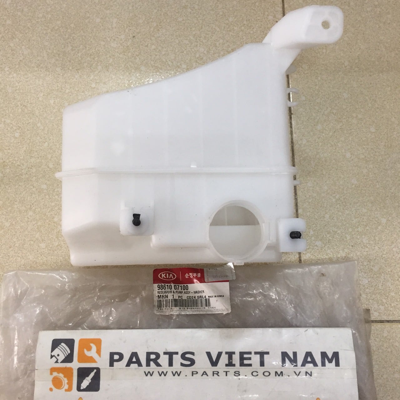 BÌNH NƯỚC RỦA KÍNH KIA MORNING ĐỜI 2005 HÀNG MOBIS 9861007100, 98610-0 ...
