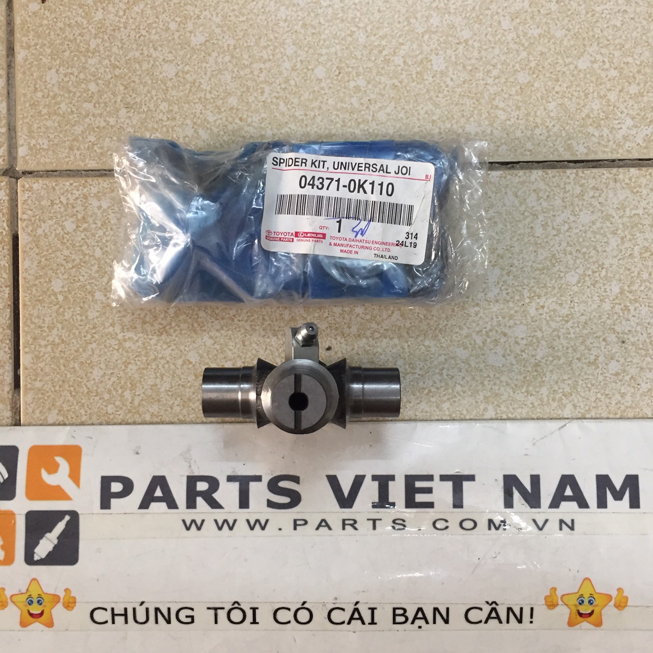 BI CÁC ĐĂNG CẦU SAU TOYOTA HILUX ĐỜI 2010 2 CẦU 043710K060, 043710K110 ...