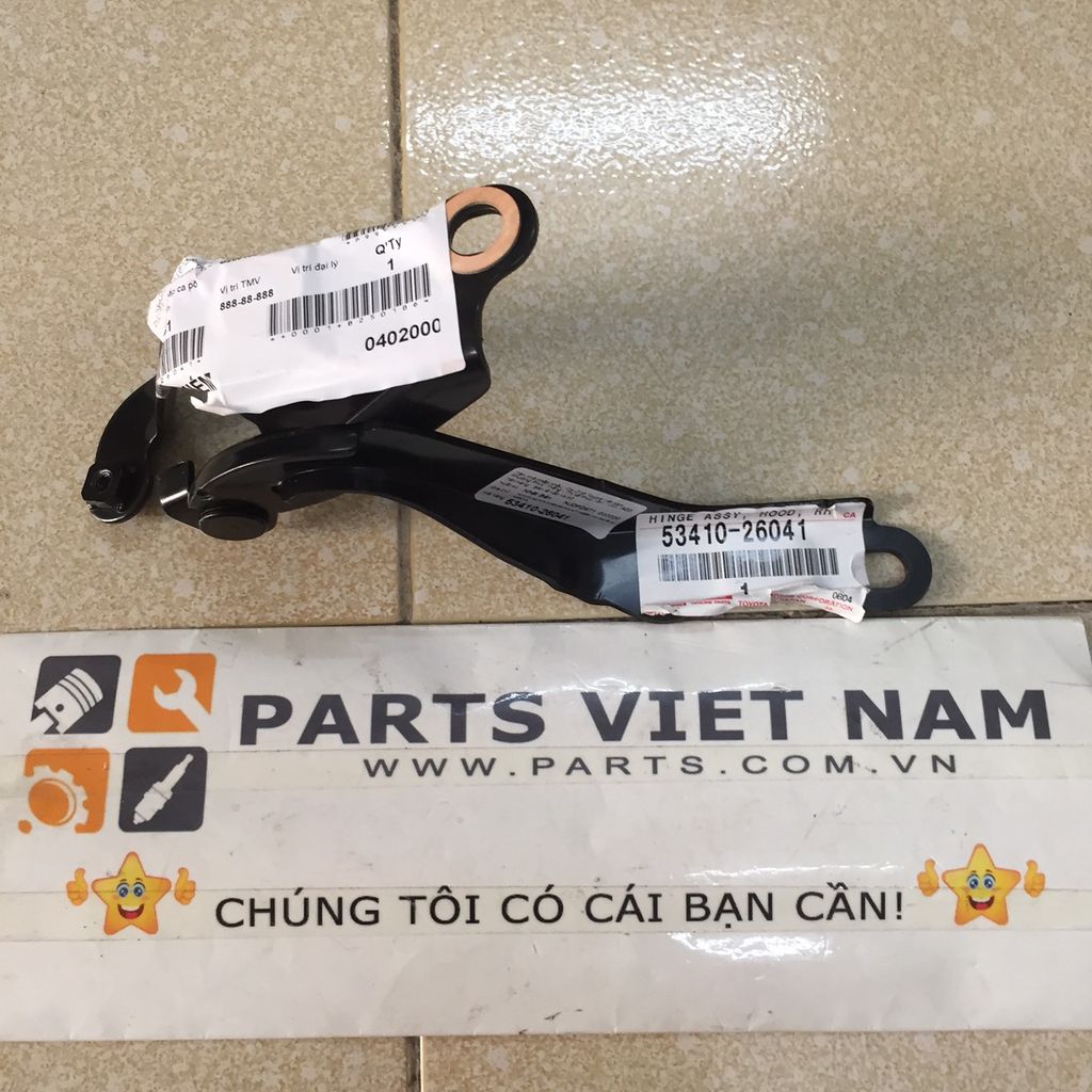 BẢN LỀ NẮP CAPO TOYOTA HIACE ĐỜI 2013 53410-26041, 5341026041 – Parts ...