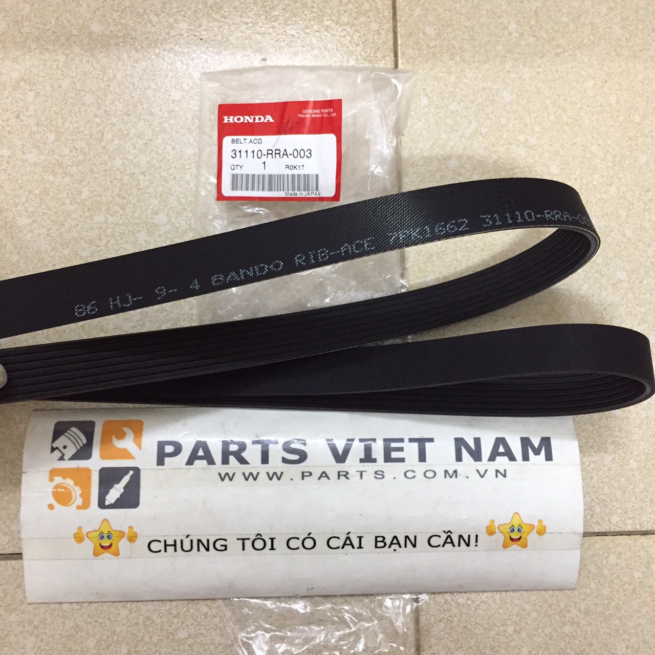 DÂY CUROA TỔNG 7PK1662 HONDA CIVIC 2.0 ĐỜI 2008 31110-RRA-003, 31110RR ...