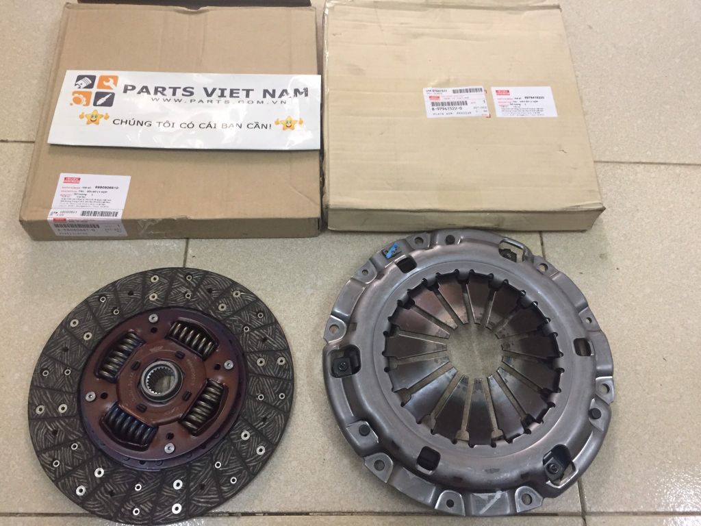 BỘ LÁ CÔN BÀN ÉP BI TÊ IZUZU DMAX 2.5 BÁNH ĐÀ KÉP 8979415220, 89808066 ...