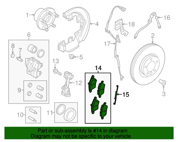 Má phanh sau Land Rover OEM Discovery Sport LR110327 , LR061385 – Parts ...